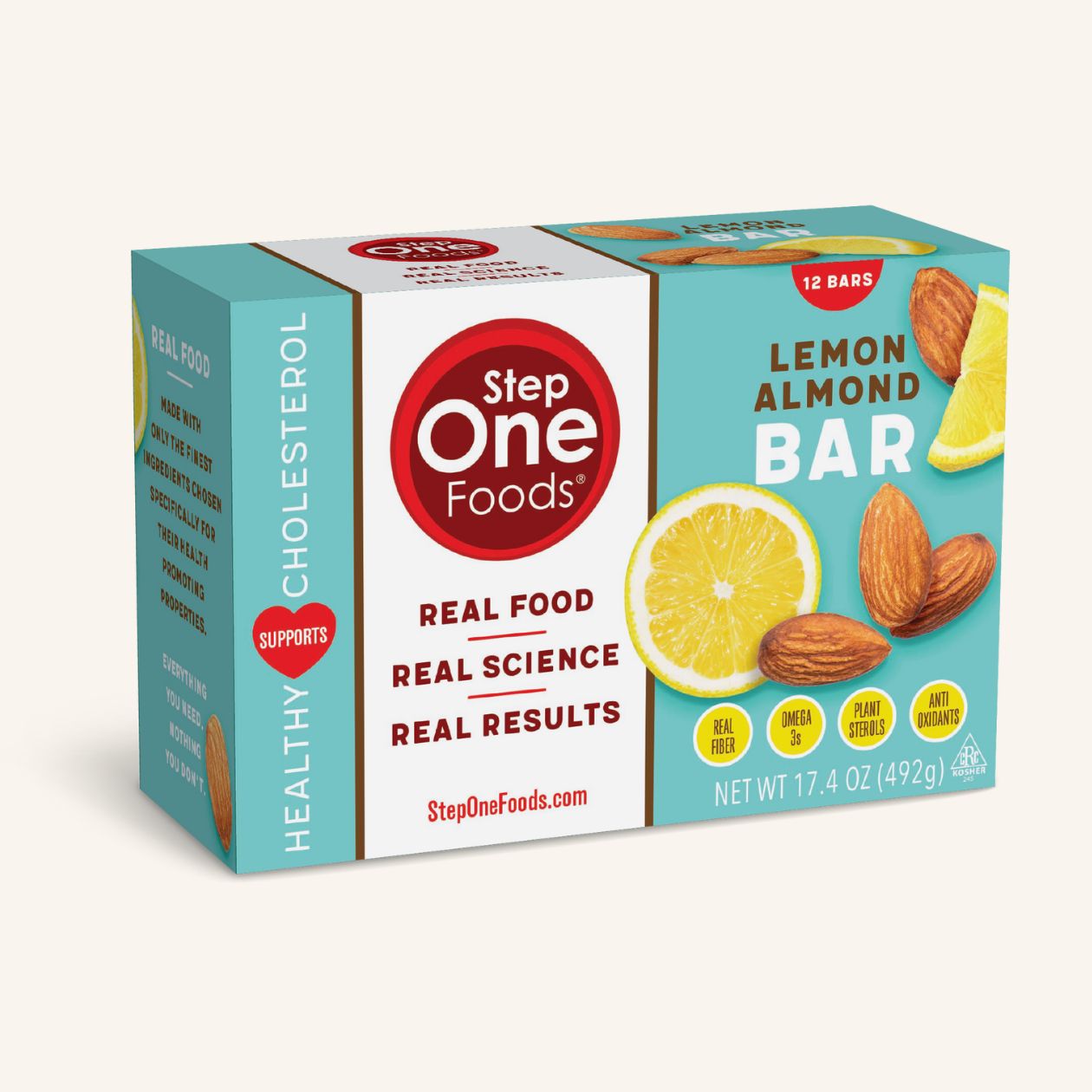 Cholesterol Lowering Bar, Lemon Almond | Step One Foods